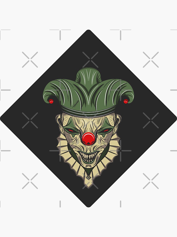 "The Clown" Sticker for Sale by TAstudio | Redbubble