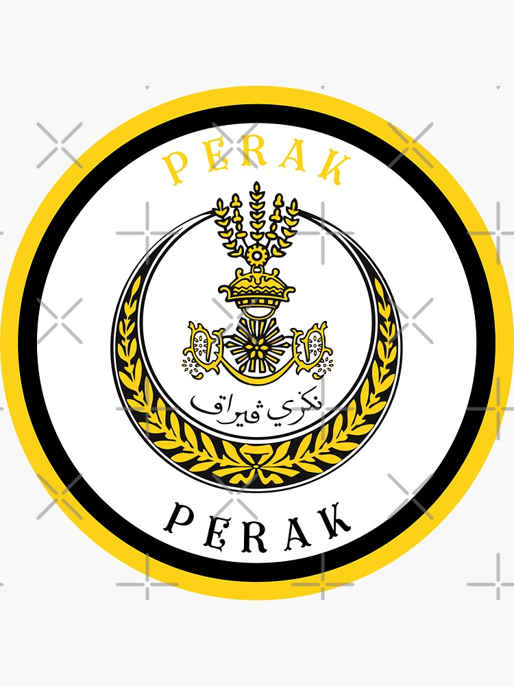 "Malaysian State of Perak" Sticker for Sale by FedSherDesign | Redbubble