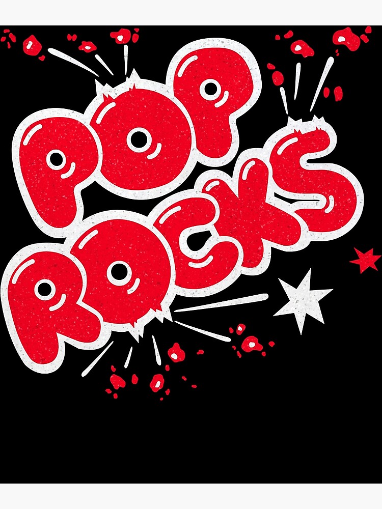 "70s Pop Rocks Retro Candy with A Little Distressing For Fans" Poster ...