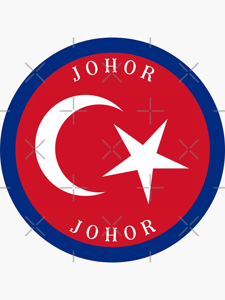 "Malaysian State of Johor" Sticker for Sale by FedSherDesign | Redbubble