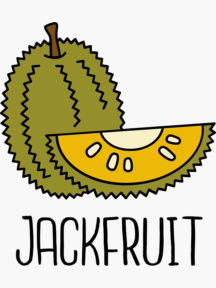 "Jackfruit Tropical Fruit " Sticker for Sale by ColoursView | Redbubble