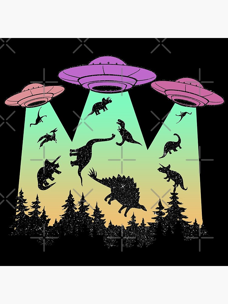 "prehistoric dinosaurs abduction by aliens with spaceships" Poster for ...