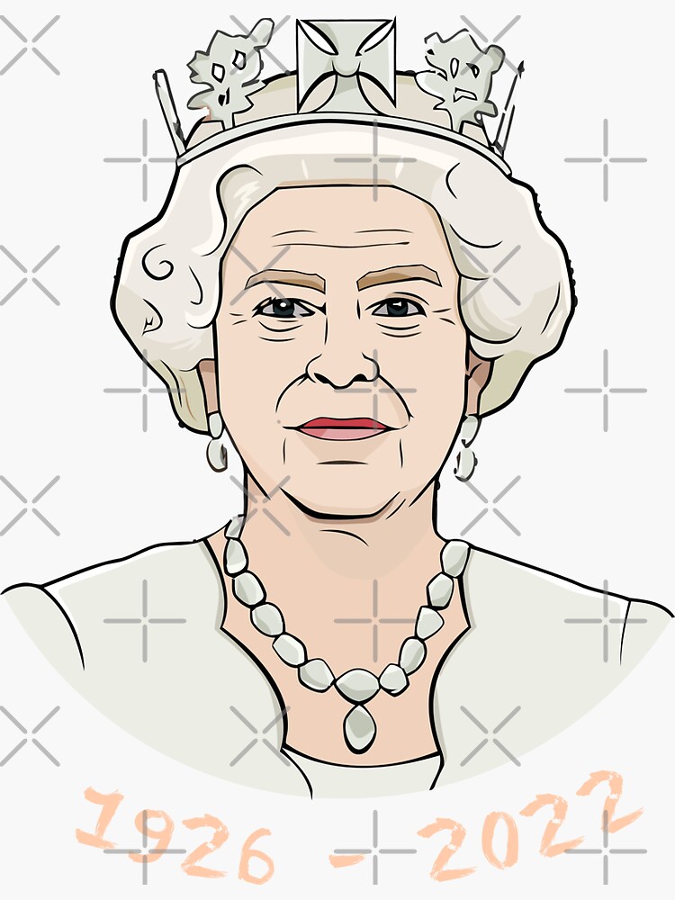 "Queen Elizabeth Alexandra Mary" Sticker for Sale by Mahe-Art | Redbubble