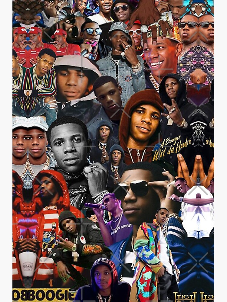 "A Boogie wit da Hoodie Collage" Sticker for Sale by Eri16Shop | Redbubble