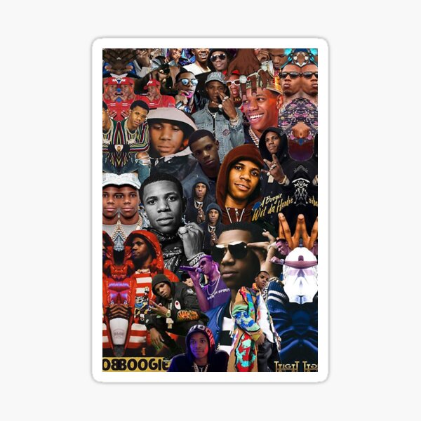 "A Boogie wit da Hoodie Collage" Sticker for Sale by Eri16Shop | Redbubble