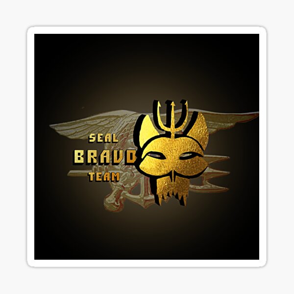 "BLACK GOLD BRAVO SEAL TEAM" Sticker for Sale by coffeecountyjim ...