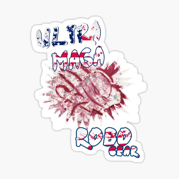 "Ultra Maga Robo Gear Sticker" Sticker for Sale by MirceaB | Redbubble
