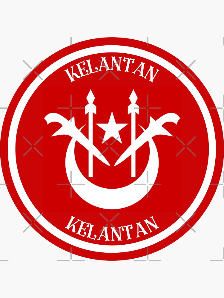 "Malaysian State of Kelantan" Sticker for Sale by FedSherDesign | Redbubble