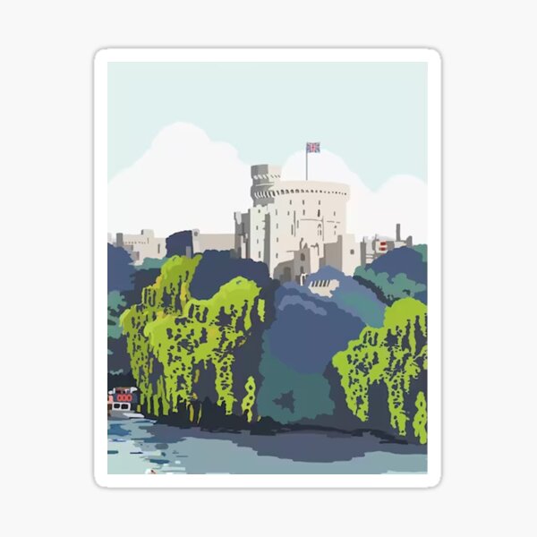 "Windsor Castle" Sticker for Sale by fossiovi | Redbubble