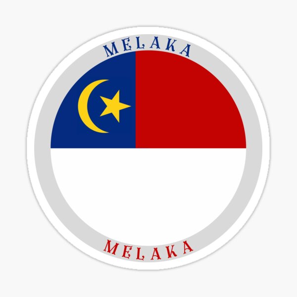 "Malaysian State of Melaka" Sticker for Sale by FedSherDesign | Redbubble