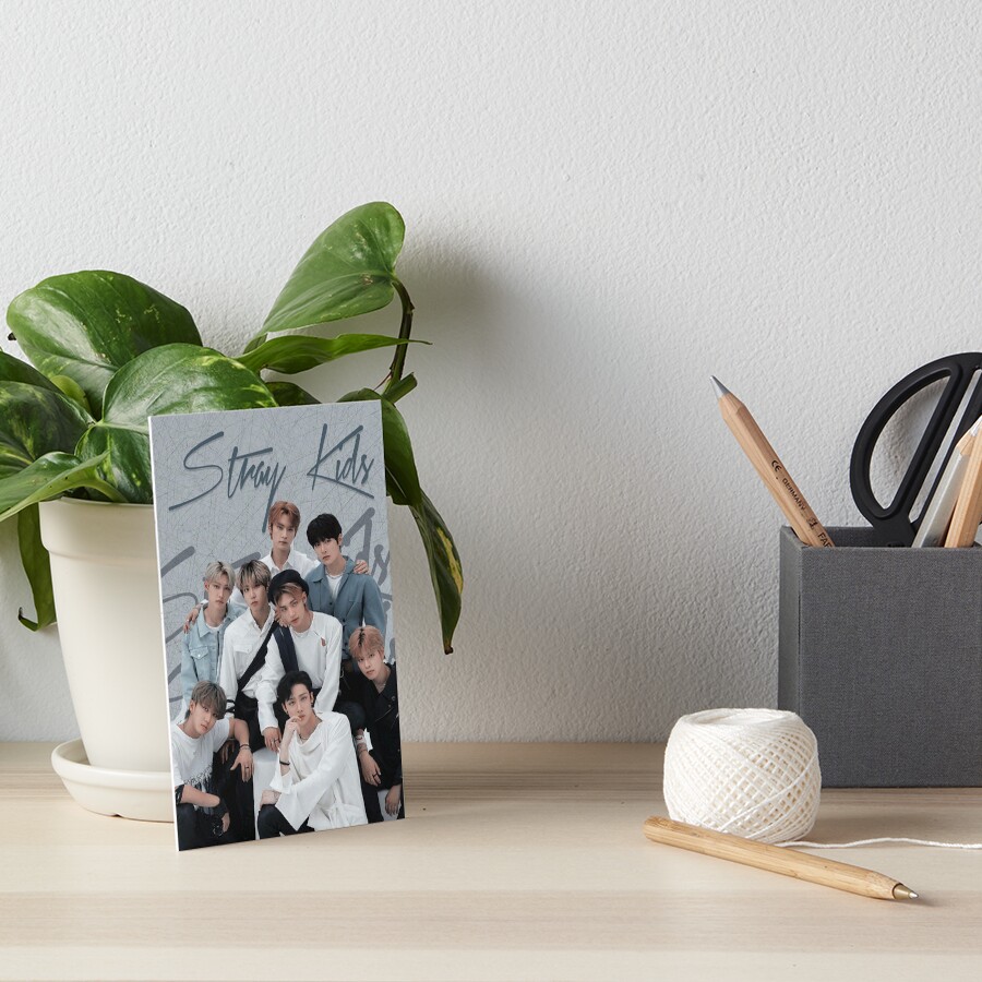 Lámina rígida «STRAY KIDS cartel raro SKZ LOGO kpop círculo firmas ...