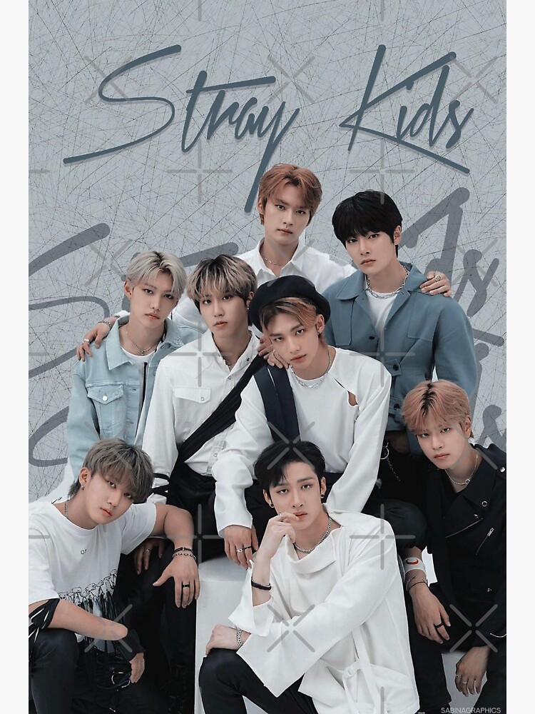 Pegatina «STRAY KIDS cartel raro SKZ LOGO kpop círculo firmas ...
