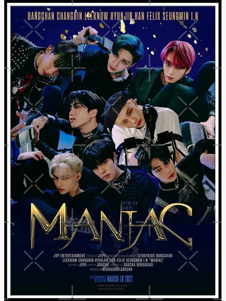 Lámina fotográfica «STRAY KIDS cartel raro era maníaca SKZ LOGO kpop ...