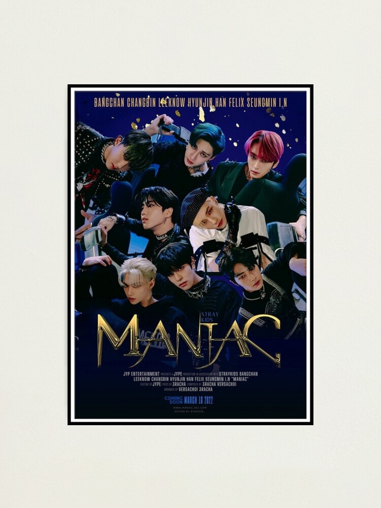 Lámina fotográfica «STRAY KIDS cartel raro era maníaca SKZ LOGO kpop ...