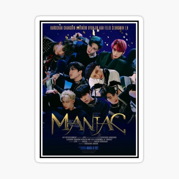 "STRAY KIDS rare poster maniac era SKZ LOGO kpop circle signatures ...