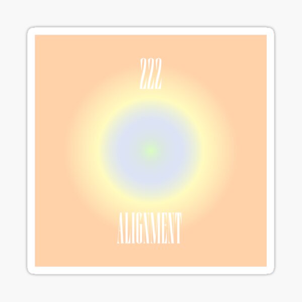 "222 Alignment" Sticker for Sale by ExtraPeppers | Redbubble