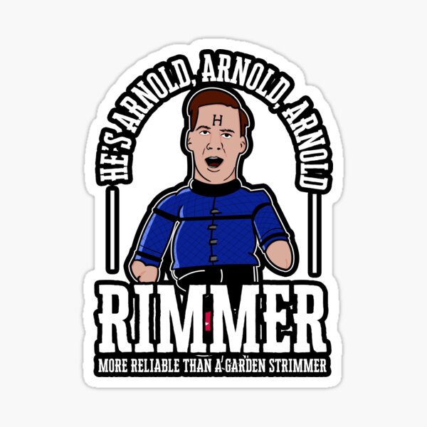 "Arnold Rimmer more Reliable than a Garden Strimmer" Sticker for Sale ...