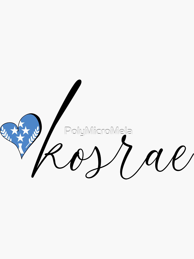 "Kosrae" Sticker for Sale by PolyMicroMela | Redbubble