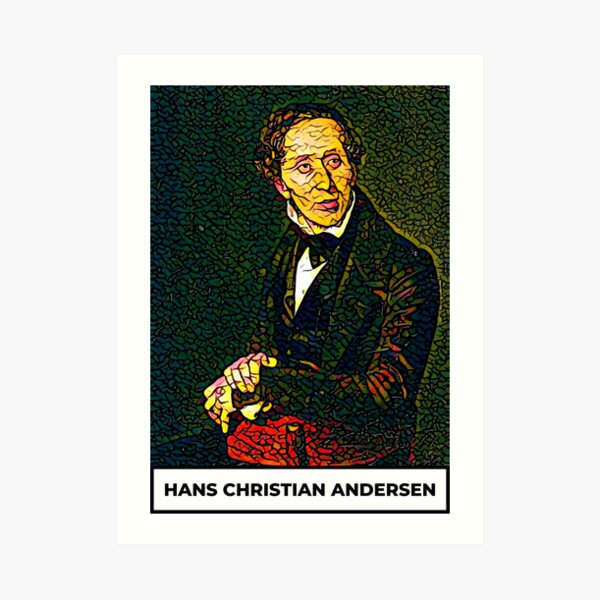 "Hans Christian Andersen Art | Hans Christian Andersen Portrait | Hans ...