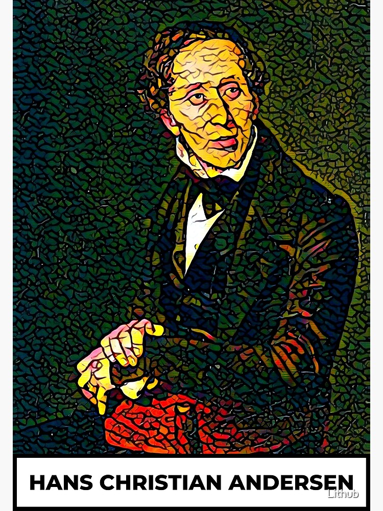 Póster «Arte de Hans Christian Andersen | Retrato de Hans Christian ...