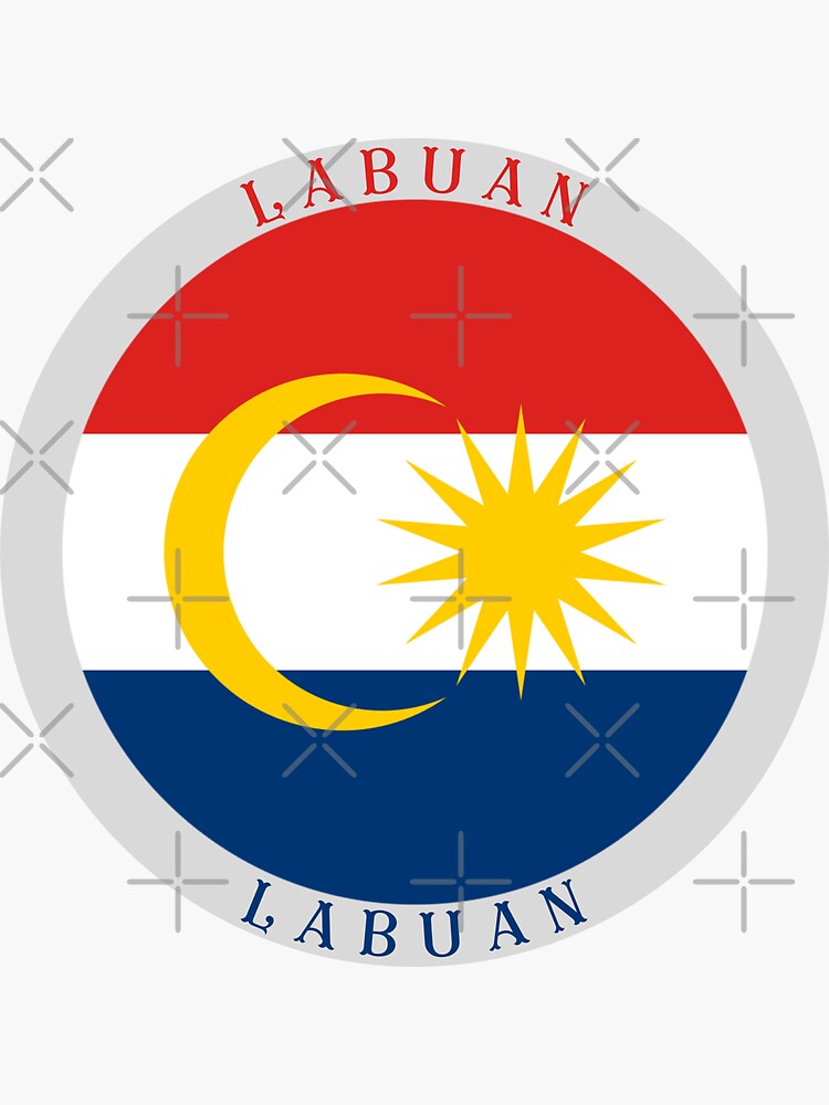 "Malaysian Territory of Labuan" Sticker for Sale by FedSherDesign ...