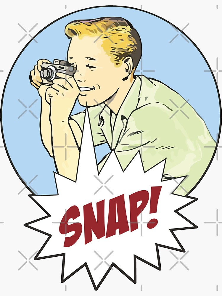 "Snap! " Sticker for Sale by GeexWerx | Redbubble
