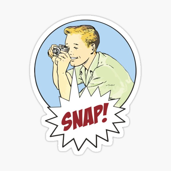 "Snap! " Sticker for Sale by GeexWerx | Redbubble