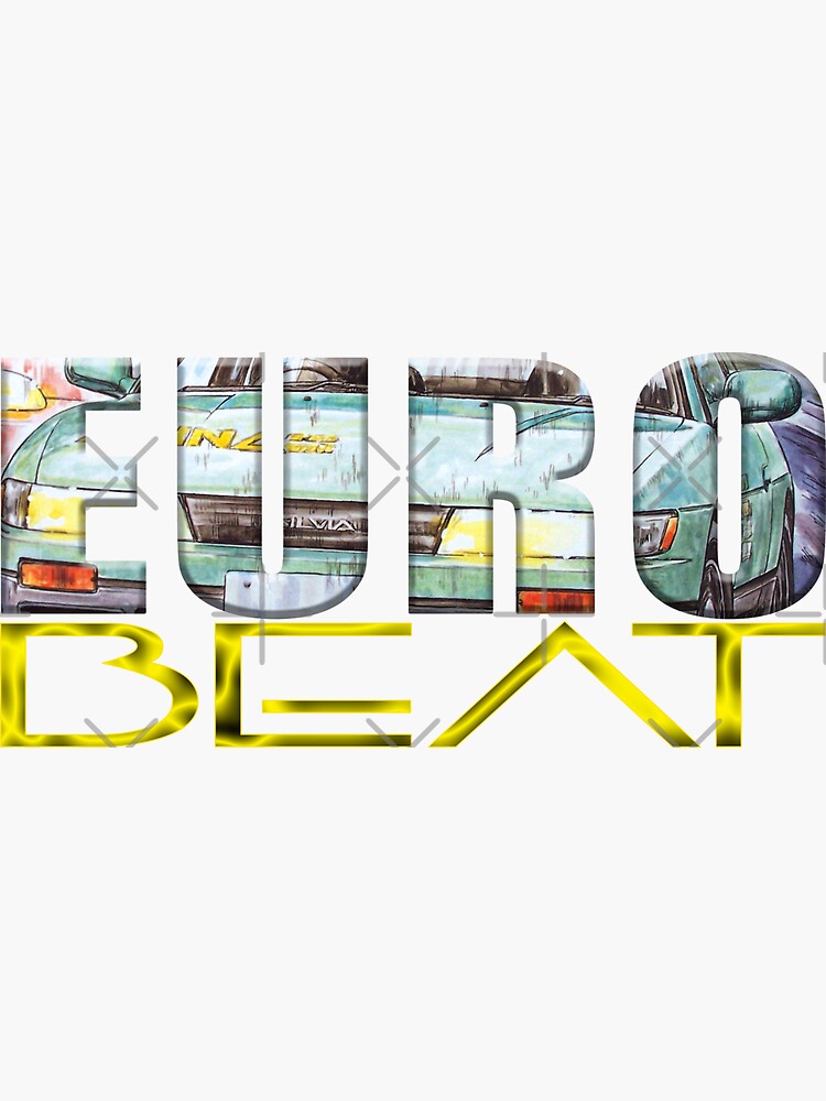 "S13- EUROBEAT" Sticker for Sale by dsgcreations | Redbubble
