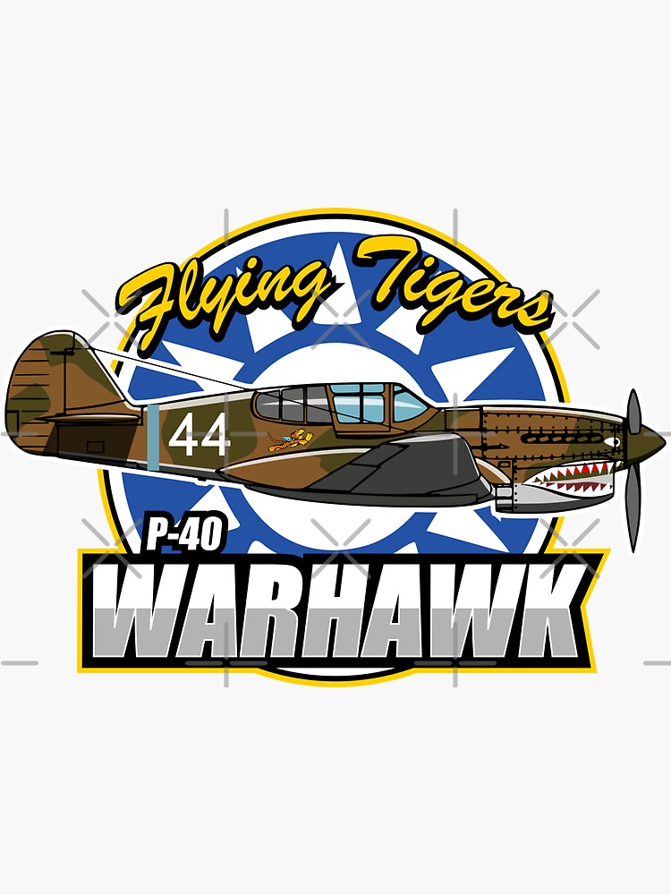 "P-40 Warhawk" Sticker for Sale by StrongVlad | Redbubble