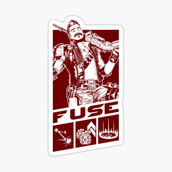 "Fuse classic black" Sticker for Sale by JoannaGlaser | Redbubble