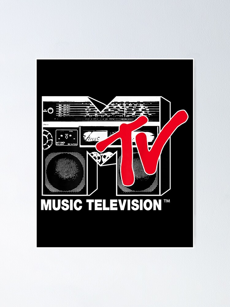 "MTV Logo Red Boombox Graphic" Poster for Sale by MatildaChapman ...