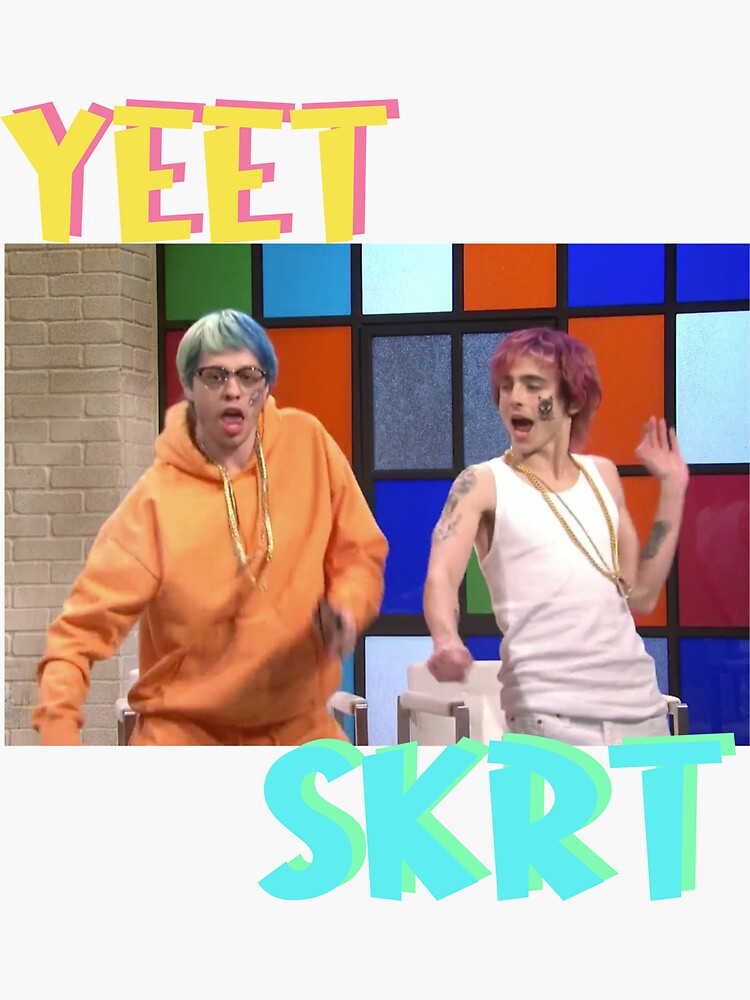 "Yeet Skrt" Sticker for Sale by GertaHarms | Redbubble