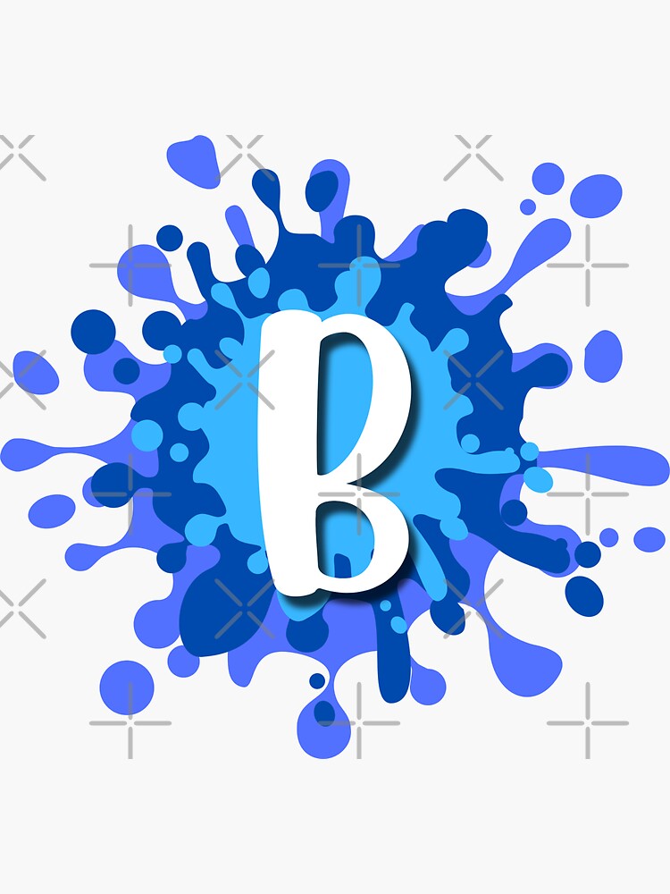 "Letter B" Sticker for Sale by HiCuteVision | Redbubble