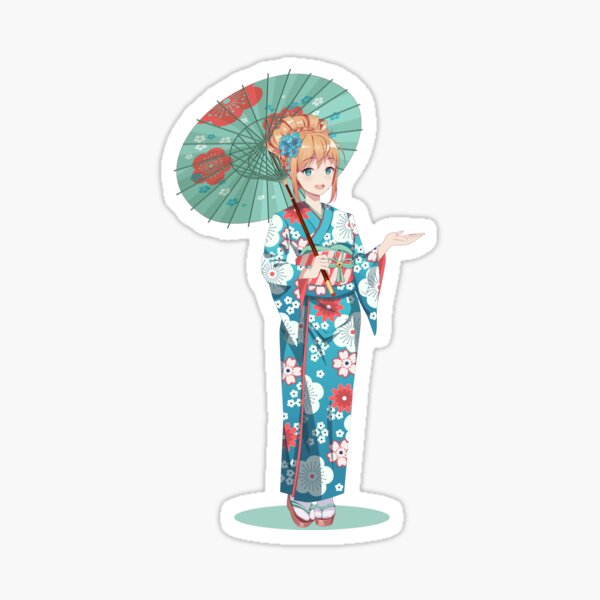 Anime Manga Girl Sticker For Sale By Sofiatheof Redbubble
