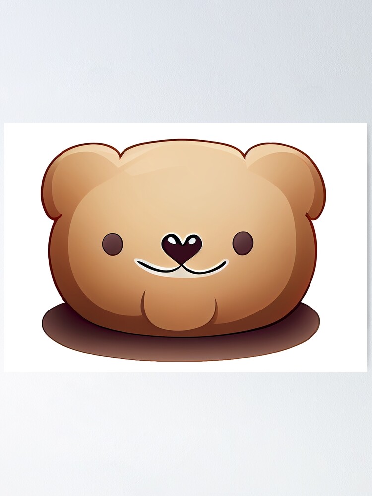 "teddy bear emoji emoticon - Created by Artificial Intelligence" Poster ...