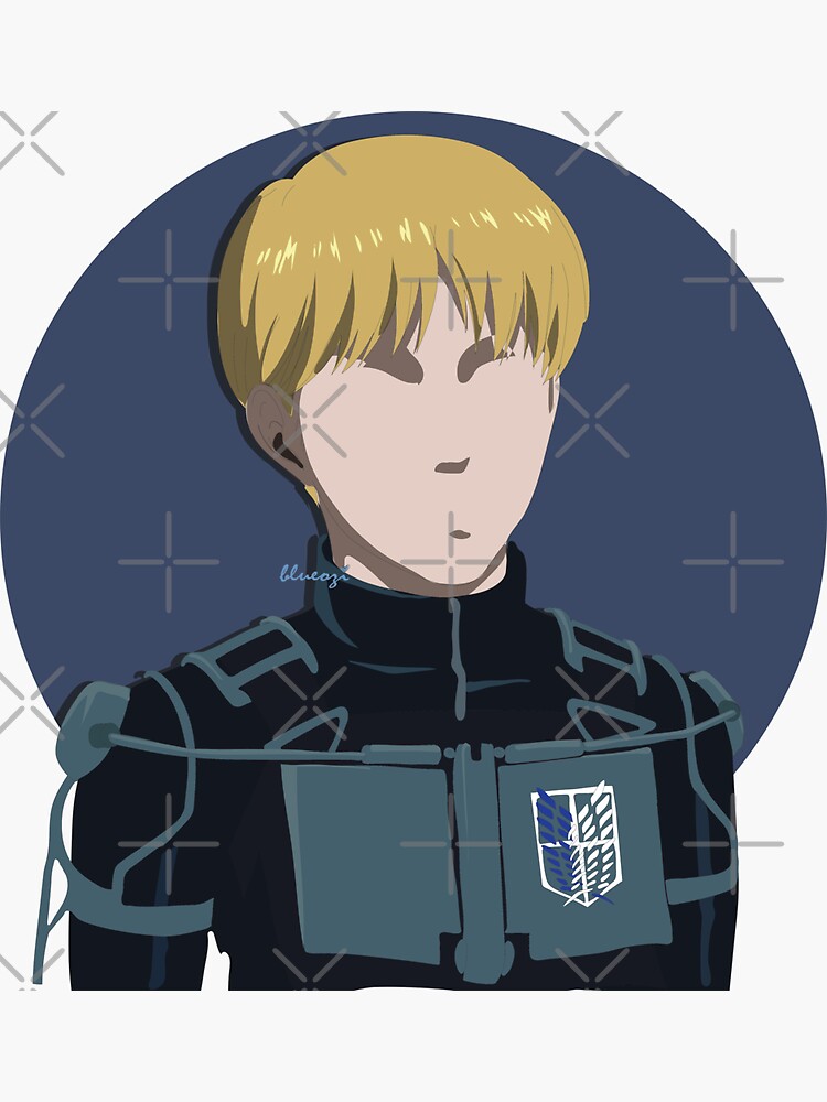 "Armin Attack on Titan" Sticker for Sale by blueozi | Redbubble