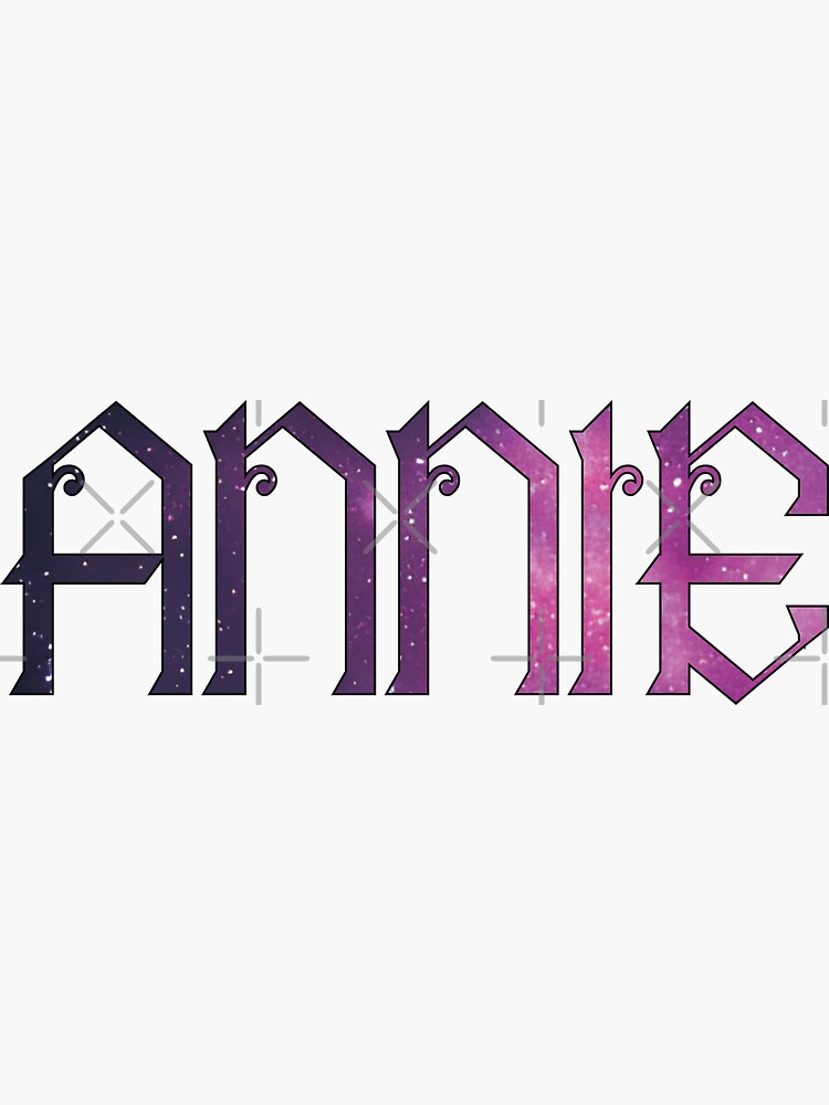 "ANNIE Name I - My name is ANNIE - typography name - Galaxy Vibe ...