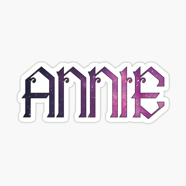 "ANNIE Name I - My name is ANNIE - typography name - Galaxy Vibe ...