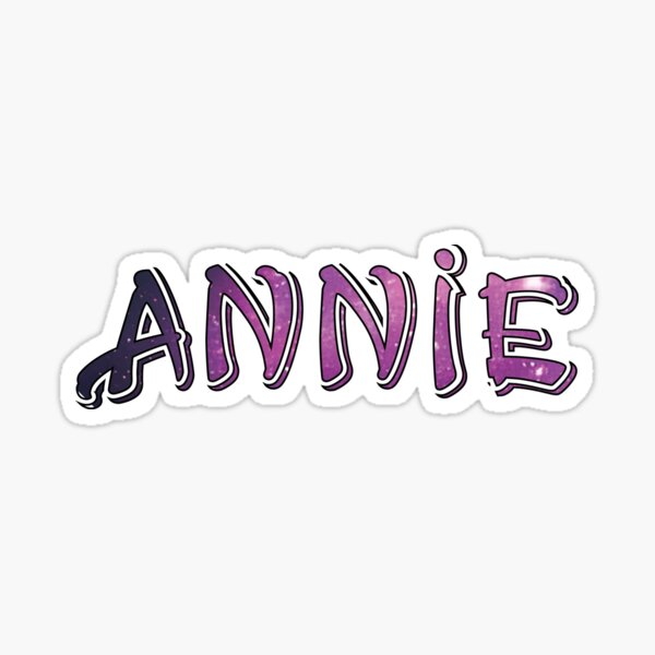 "ANNIE Name II - My name is ANNIE - typography name - Galaxy Vibe ...