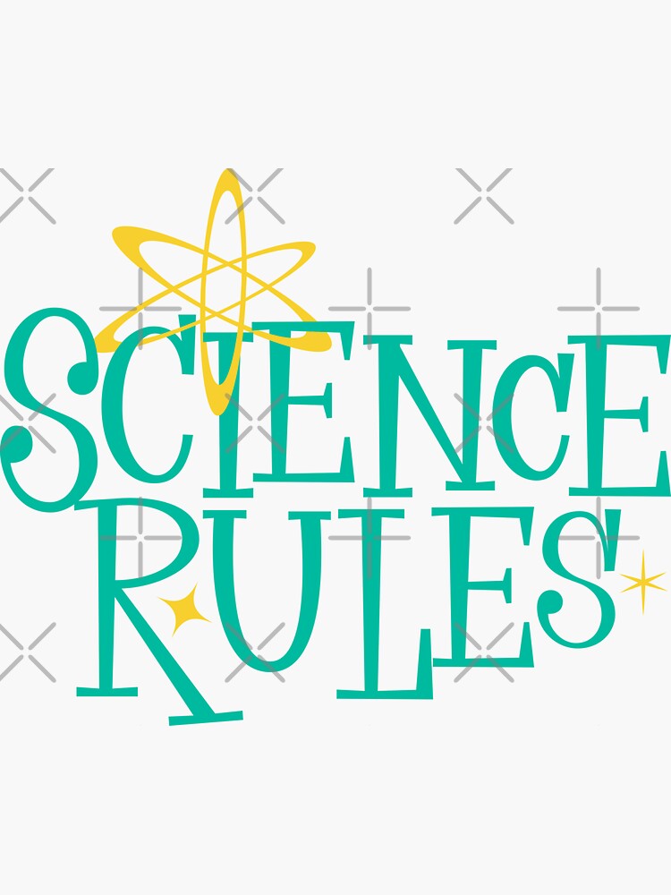 "Science Rules" Sticker for Sale by SpilloDesign | Redbubble