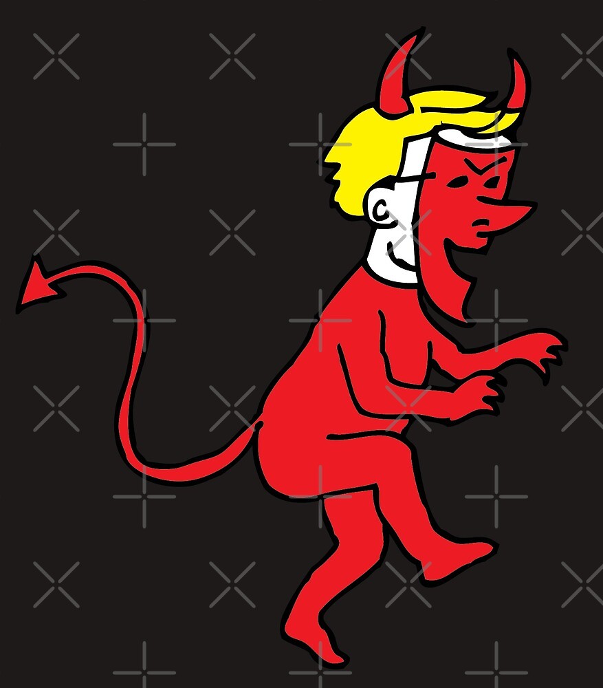 "Cheeky Red Devil Boy - fun Halloween character by Cecca Designs" by ...