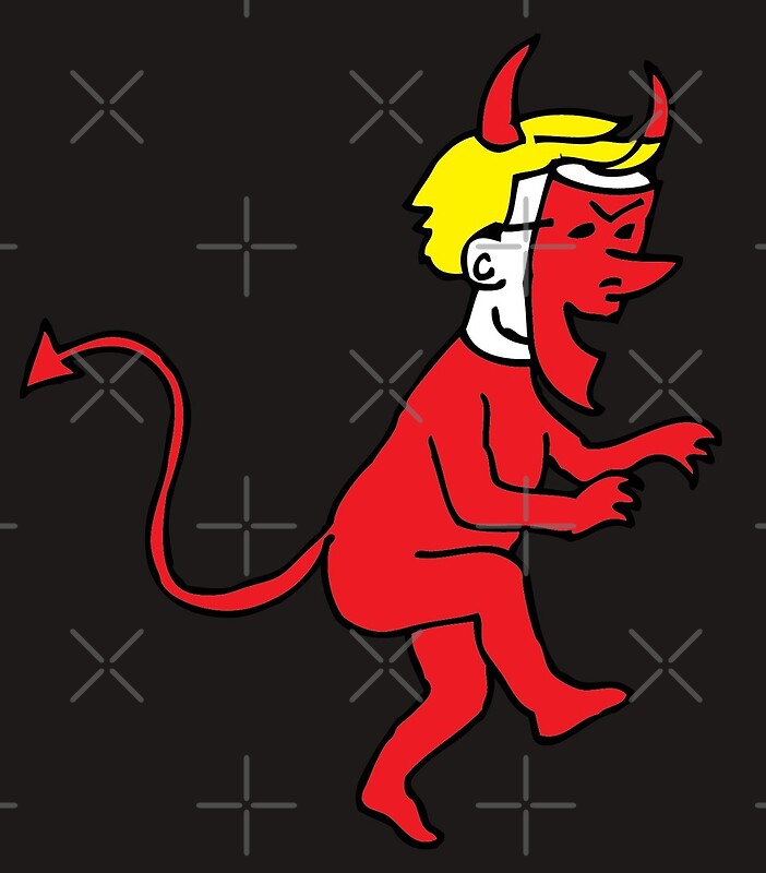 "Cheeky Red Devil Boy - fun Halloween character by Cecca Designs" by ...