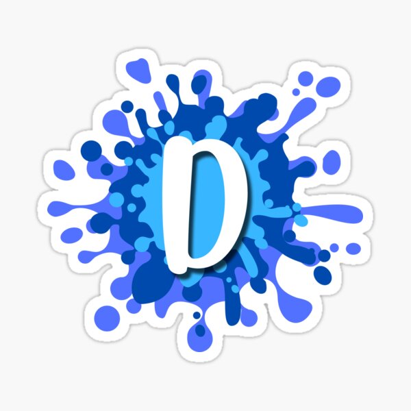 "Letter D" Sticker for Sale by HiCuteVision | Redbubble