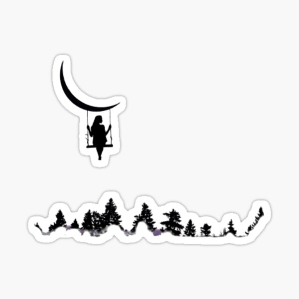 "girl on swing " Sticker for Sale by dahayeniyim | Redbubble