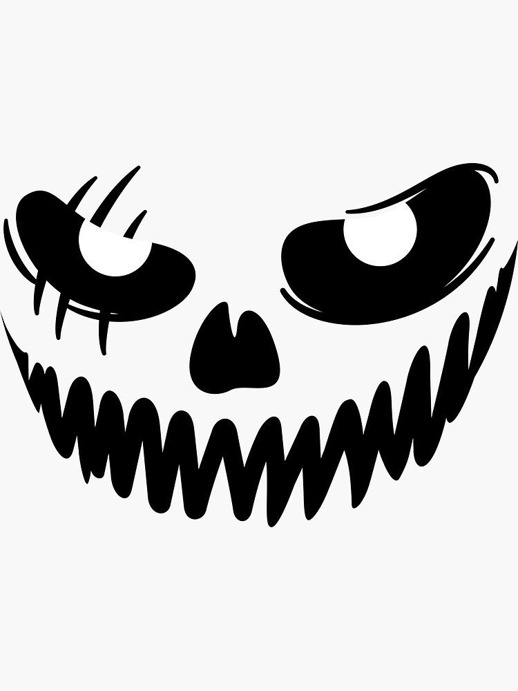 "Scary Face" Sticker for Sale by Paspasbitter | Redbubble