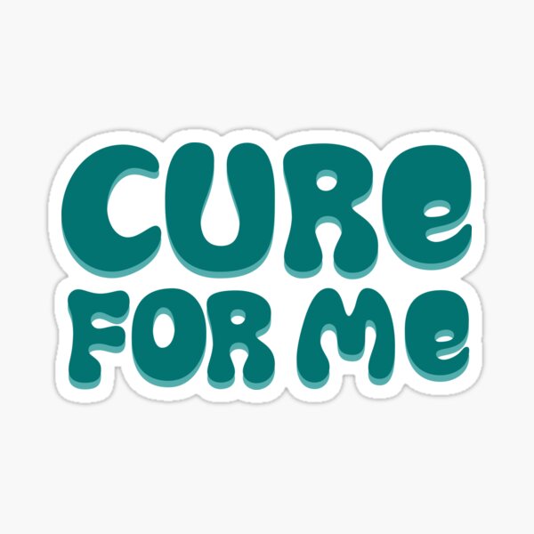 "Cure for me Aurora typography" Sticker for Sale by Farzanagraphics ...
