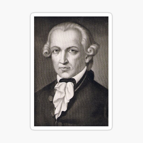 "Philosopher Immanuel Kant" Sticker for Sale by bla47 | Redbubble