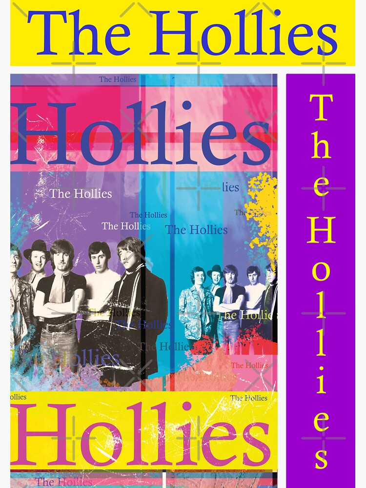 "Nostalgic retro portrait of the English pop band The Hollies from the ...