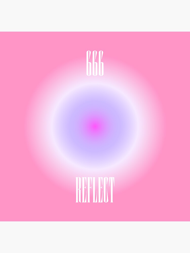 "666 Reflect" Sticker for Sale by ExtraPeppers | Redbubble