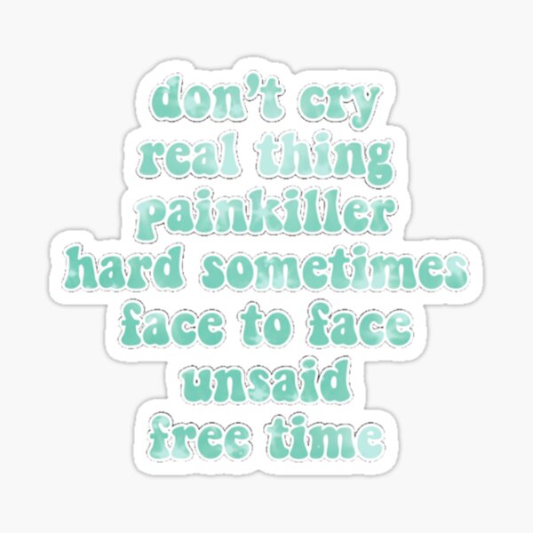 "free time ruel EP list " Sticker for Sale by PosterArtT55 | Redbubble